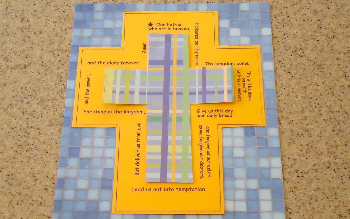 Activity for Lent: Lord’s Prayer Tracing Cross